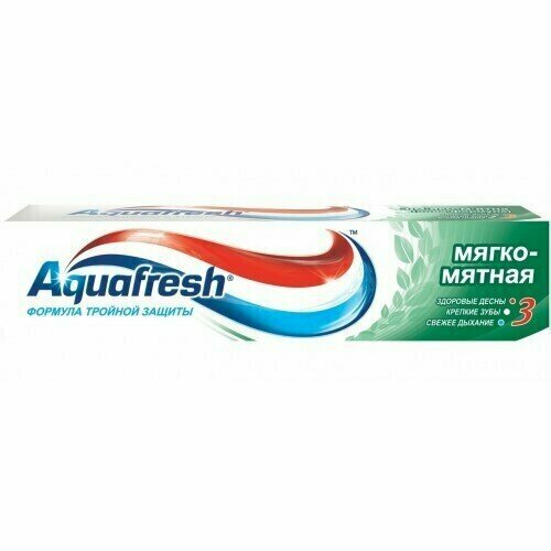 Зубная паста Aquafresh Мягко-Мятная, 100 мл, 6шт