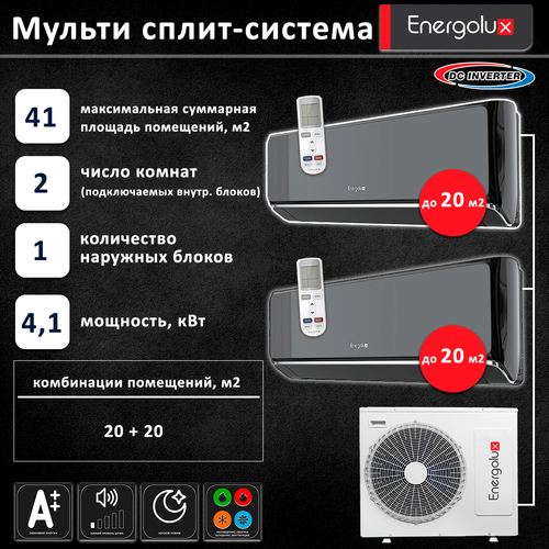 Energolux Комплект мульти сплит-систем Smart Multi на 2 комнаты 7+7 инвертор