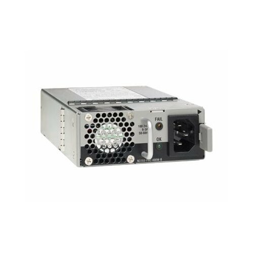 Блок питания Cisco N2K/3K 400W AC Power Supply, Std airflow (Port side exhaust) [N2200-PAC-400W=]