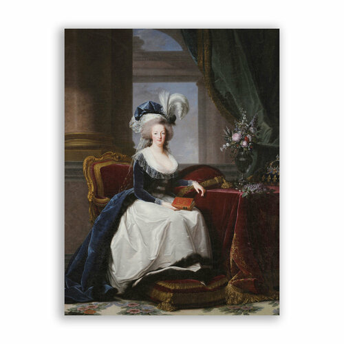 Картина на холсте, репродукция / Элизабет Виже-Лебрен - Marie Antoinette / Размер 30 x 40 см