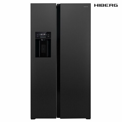Холодильник Side-by-Side 91*71*178 HIBERG RFS-655DX NFB с ледогенератором "Графит"