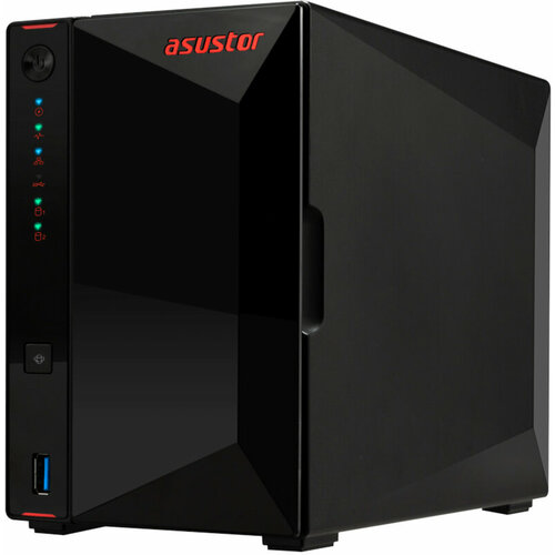 ASUSTOR AS5402T 2-Bay NAS/Media player/Intel Celeron N5105 2.0GHz up to 2.9GHz, 4GB SO-DIMM DDR4, noHDD(HDD, SSD),/2x 2,5Gb (LAN)/3xUSB3.2, HDMI; 90IX01