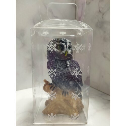 Сова на коряге из мыла