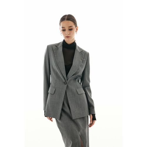 Пиджак LeNeS brand, размер 46, серый