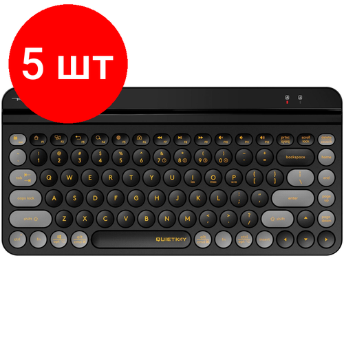 Комплект 5 штук, Клавиатура A4Tech Fstyler FBK30 черный/серый USB/BT(FBK30 BLACKCURRANT)