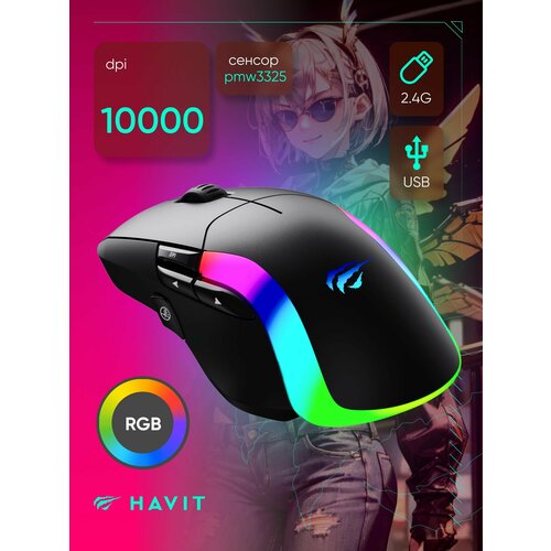 Игровая мышь Havit HV-MS959WB RGB, black