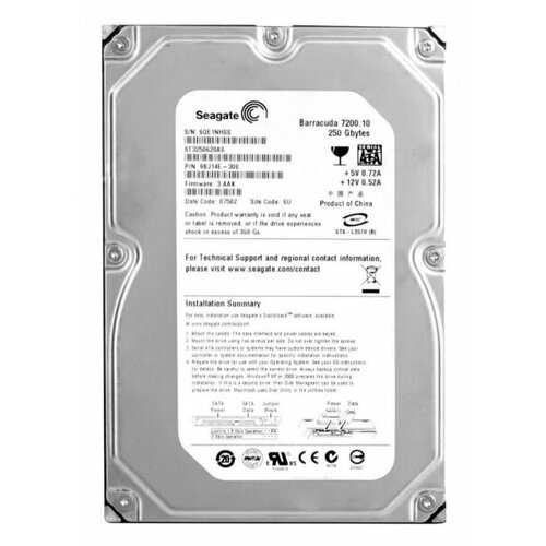 Жесткий диск Seagate 98J14E 250Gb SATAII 3,5" HDD