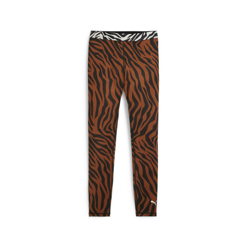 Легинсы спортивные PUMA Animal Remix HW 7/8 Tight, размер M, коричневый