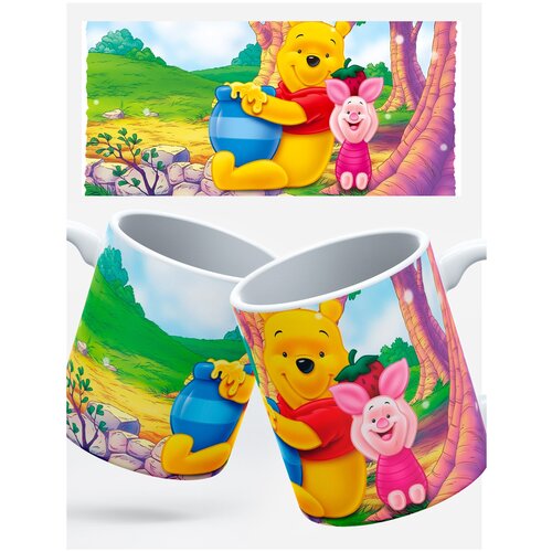 Кружка RocketCup с принтом "Винни Пух", мультфильм, сериал, Winniethe Pooh, детский