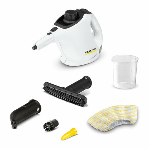 Пароочиститель Karcher SC 1 EasyFix белый +круглая щетка малая