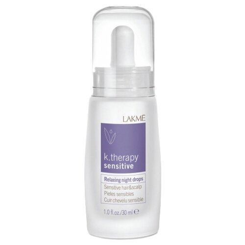 Lakme K-Therapy Sensitive Ночное успокаивающее средство для чувствительной кожи головы и волос, 30 г, 30 мл, бутылка