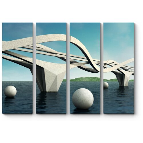 Модульная картина Пластичный мост 200x150