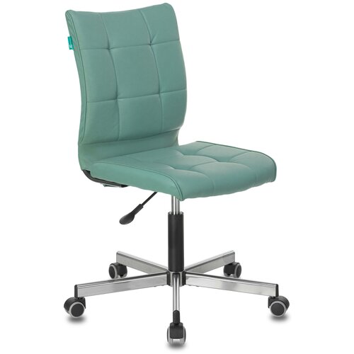 Компьютерное кресло без подлокотников TRIXETY TULON III, серо-голубая экокожа