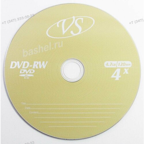 Диск VS DVD-RW 4,7 GB 4x