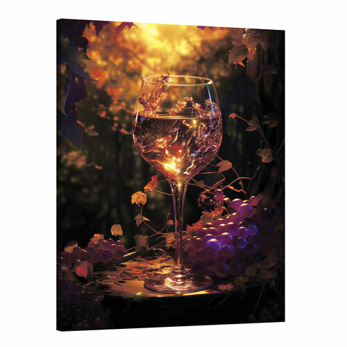 Интерьерная картина 50х70 "Вино волшебства"