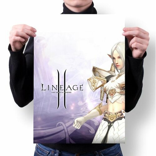 Плакат Lineage 2, Линеэйдж 2 №8, А4