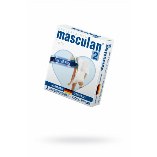 Презервативы Masculan Ultra 2, 3 шт. Особо тонкие (Ultra Fine) ШТ