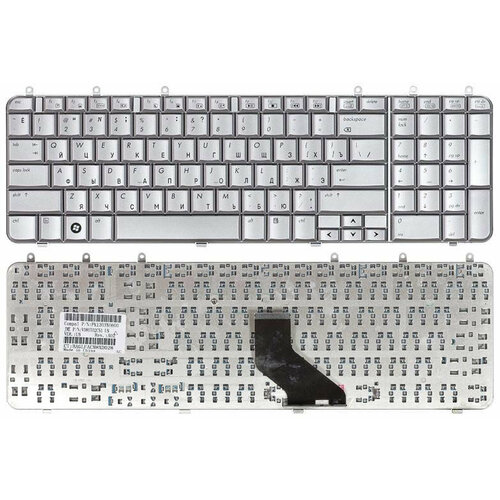 Клавиатура для ноутбука HP Pavilion dv7-1225ez серебристая