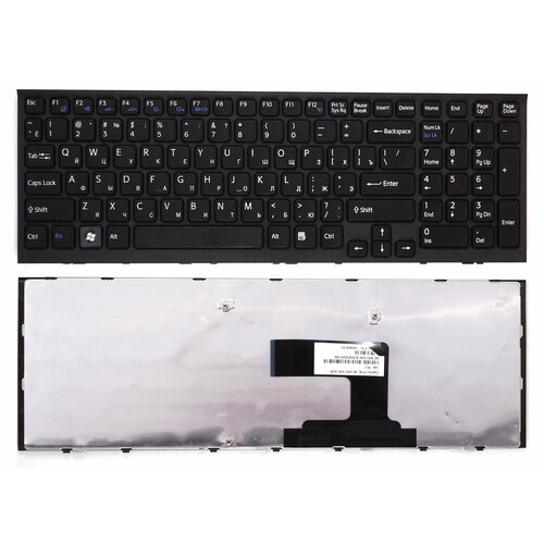 Клавиатура для Sony Vaio VPCEL2S1R/W черная с рамкой