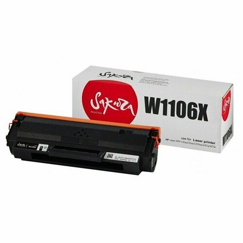 Картридж SAKURA W1106XL для HP LaserJet 107a/107r/107w/135a/135r/135w/137fnw, черный, 5000 к. (SAW1106XL)