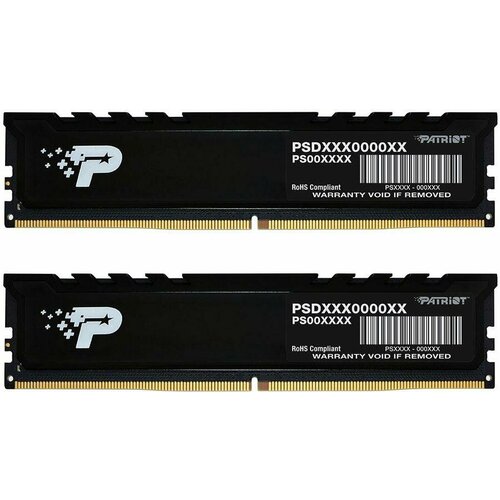 Оперативная память 32Gb DDR5 5600MHz Patriot Signature Premium (2x16Gb KIT) (PSP532G5600KH1)