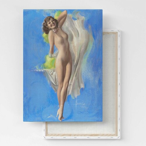 Картина на холсте, репродукция / Пин-ап / Рольф Армстронг - The Dancer, 1958 / Размер 40 x 53 см
