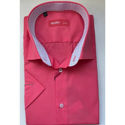 Рубашка Vester, размер 41/170, красный, коралловый