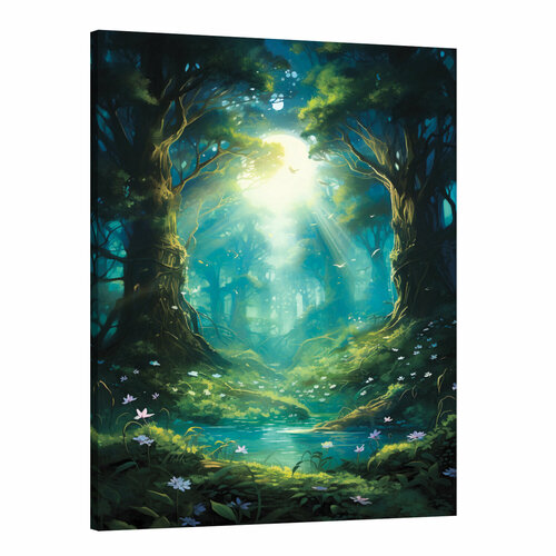 Интерьерная картина 50х70 "Мистический лес"