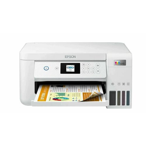 МФУ Струйное Epson L4266, СНПЧ, цветная печать, A4, USB, Wi-Fi , белый