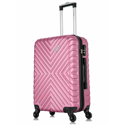 Умный чемодан L'case New Delhi Ch0796, 61 л, размер M, золотой, розовый