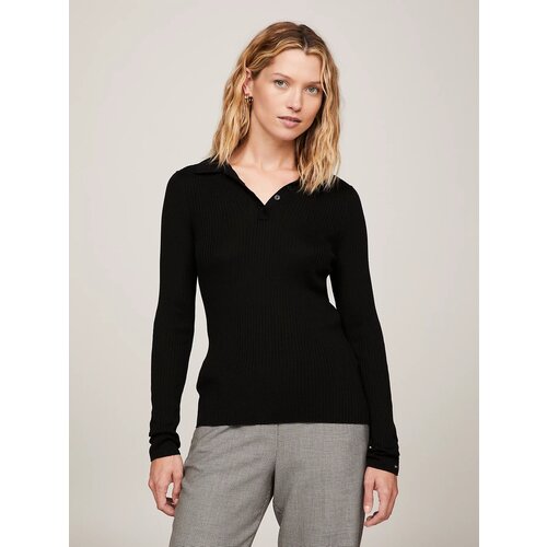 Джемпер TOMMY HILFIGER, размер XS, черный