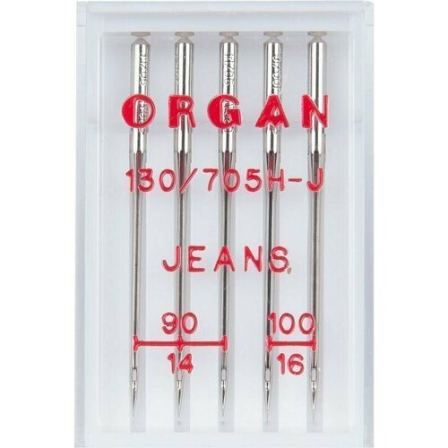 Иглы Organ для джинсы №90-100 5шт. 130/705H