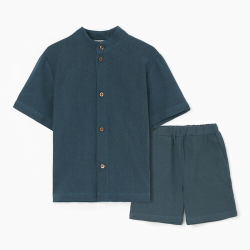 Комплект одежды Minaku, размер 122, синий, зеленый