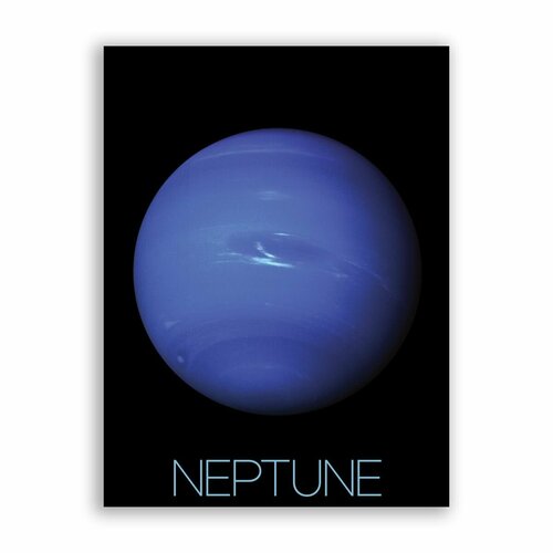 Постер, плакат на бумаге / NASA (Коллекция Постеров) - Neptune / Нептун / Размер 40 x 53 см
