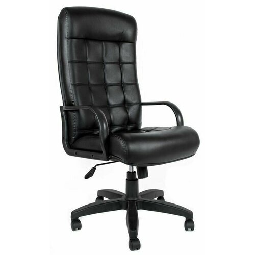Компьютерное кресло Стиль PL офисное, обивка: искусственная кожа, цвет: черный