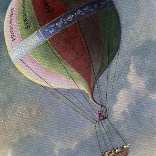 Картина на холсте, репродукция / Фрэнк Дювенек - Benn Pittman Balloon / Размер 60 x 80 см