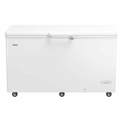 Ларь морозильный HAIER HCE430RFC белый, на колесах, холодильник/морозильник