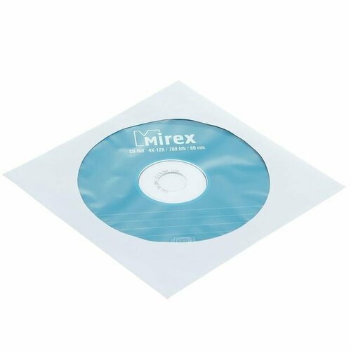 Диск CD-RW Mirex, 4-12x, 700 Мб, конверт, 1 шт (комплект из 14 шт)