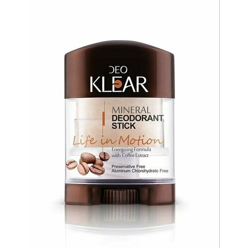 Кристалл-дезодорант DeoKlear для мужчин, с экстрактом кофе, стик 70 г