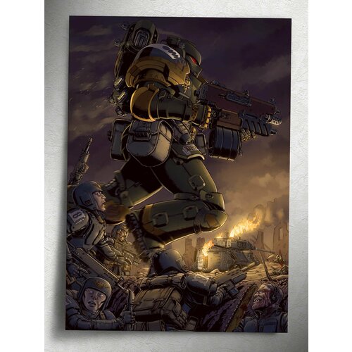 Постер: Превосходство Саламандр (Вархаммер 40000, Warhammer), на А4
