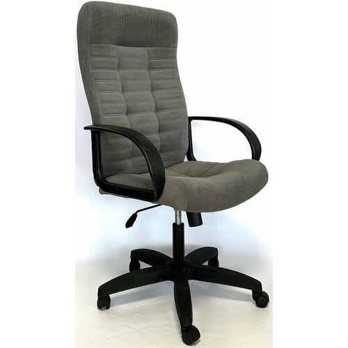 Компьютерное кресло StylChairs Атлант Ультра офисное, обивка велюр, цвет серый