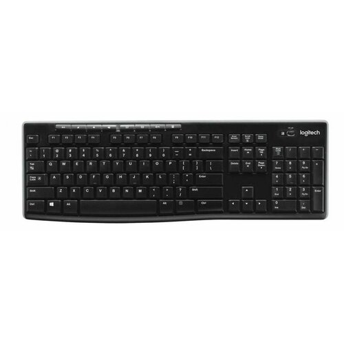 Клавиатура беспроводная Logitech K270 (920-003757 / 920-003058) мембранная 112 клавиш Black
