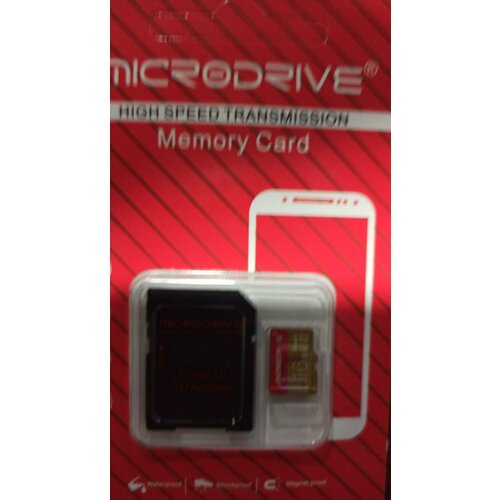 Карта памяти MicroDrive SDXC 16 Гб, класс 10 для фотоаппарата, видеокамеры