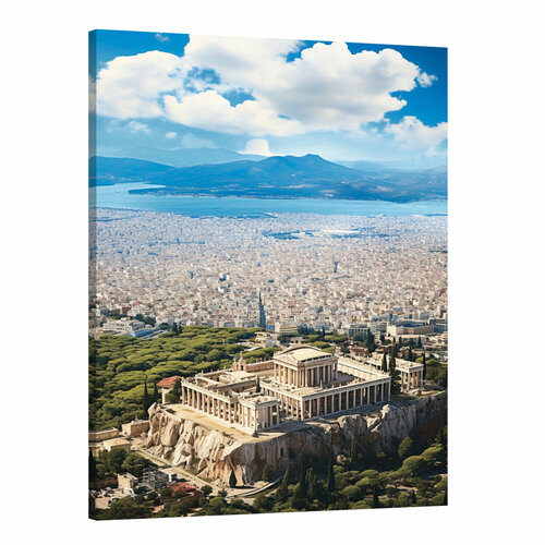 Интерьерная картина 50х70 "Греция: сокровищница архитектуры"