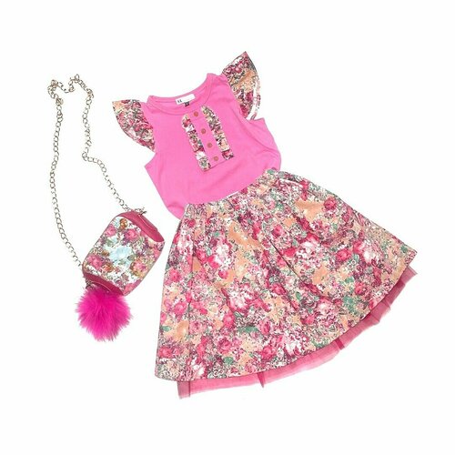 Платье, размер 140, розовый
