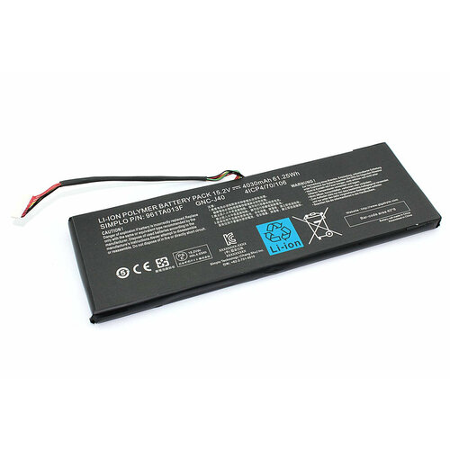 Аккумулятор для Gigabyte P34G v2-3 (15.2V 4030mAh) ORG p/n: GAG-G40