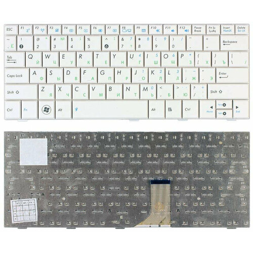 Клавиатура для Asus EEE PC 1005PR, Русская, Белая