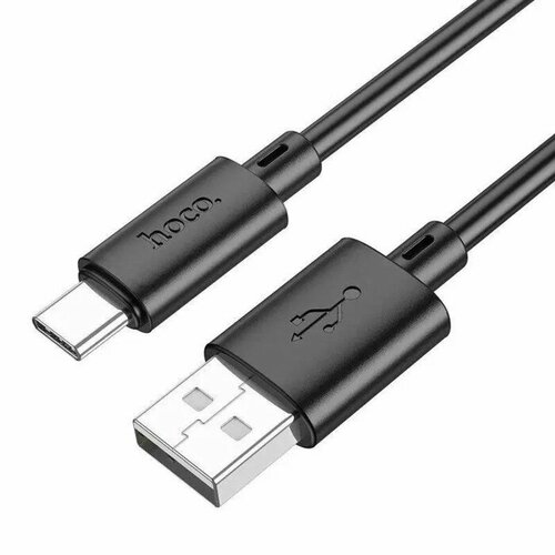 Кабель Hoco X88, Type-C - USB, 3 А, 1 м, передача данных, ПВХ, чёрный (комплект из 11 шт)