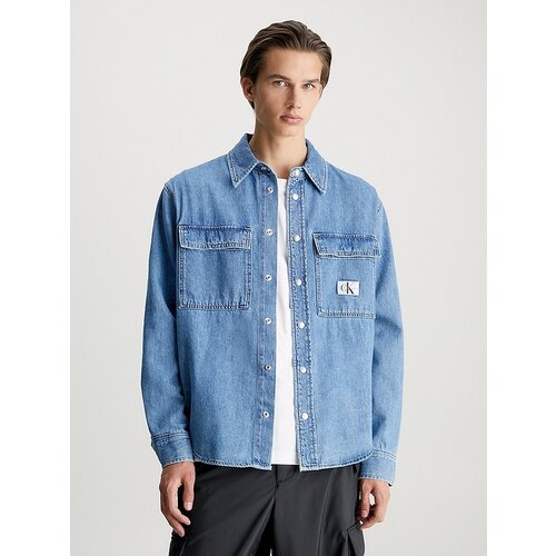 Рубашка Calvin Klein Jeans, размер XXL, синий
