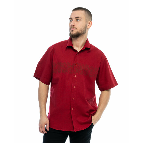 Рубашка Maestro, размер 54-56/XL/45 ворот, красный